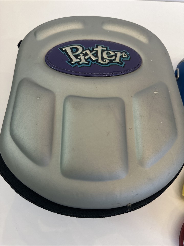 Mattel PIXTER Color Learning Gaming Handheld System 3 Cartridges 1 ...