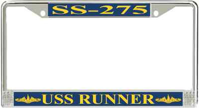 USS Runner SS-275 Officer License Frame - American Made - Veteran ...