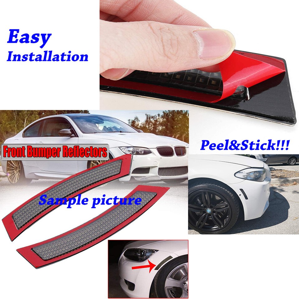 Euro Style RED Bumper Side Marker Reflectors For 14-19 BMW 4 Serie F32 ...