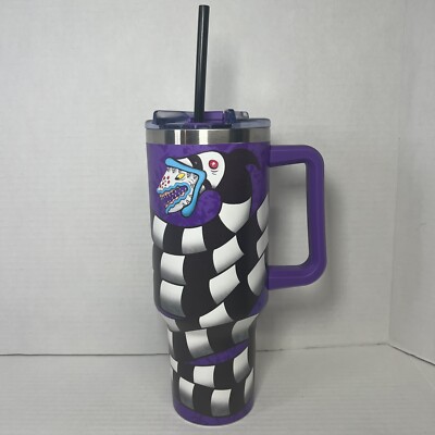 Beetlejuice Sandworm Snake 40 oz Stanley Cup Tumbler w/ Straw Spirit ...