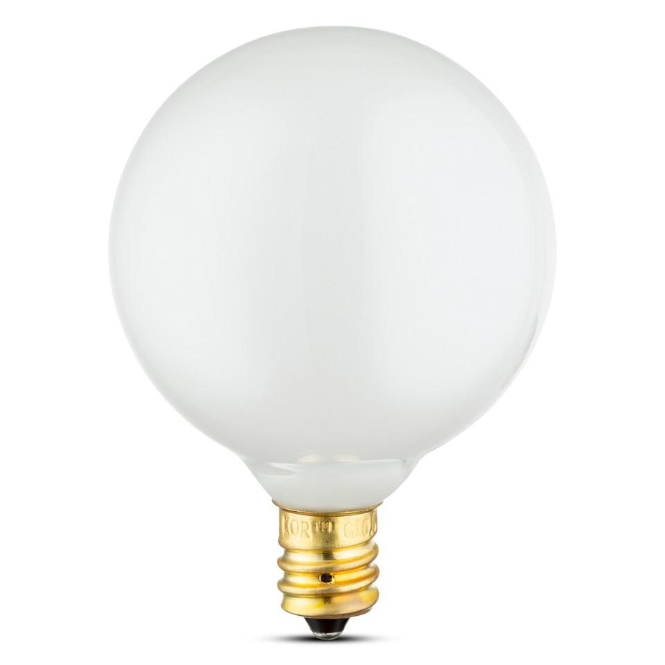 10 Pack Mini Decorative Globe Bulbs 120V 15W G16.5 Candelabra E12 Base ...