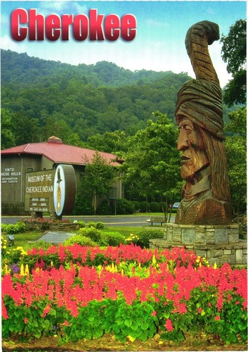 Cherokee North Carolina The Sequoyah Statue Sculpted by Peter Wolf ...