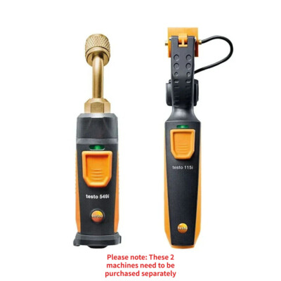 Testo 549i 115i Digital Manifold High-pressure Gauge AND Pipe-clamp ...