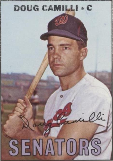 1967 Topps - High # Doug Camilli #551 Name on Front has Fading Text for ...