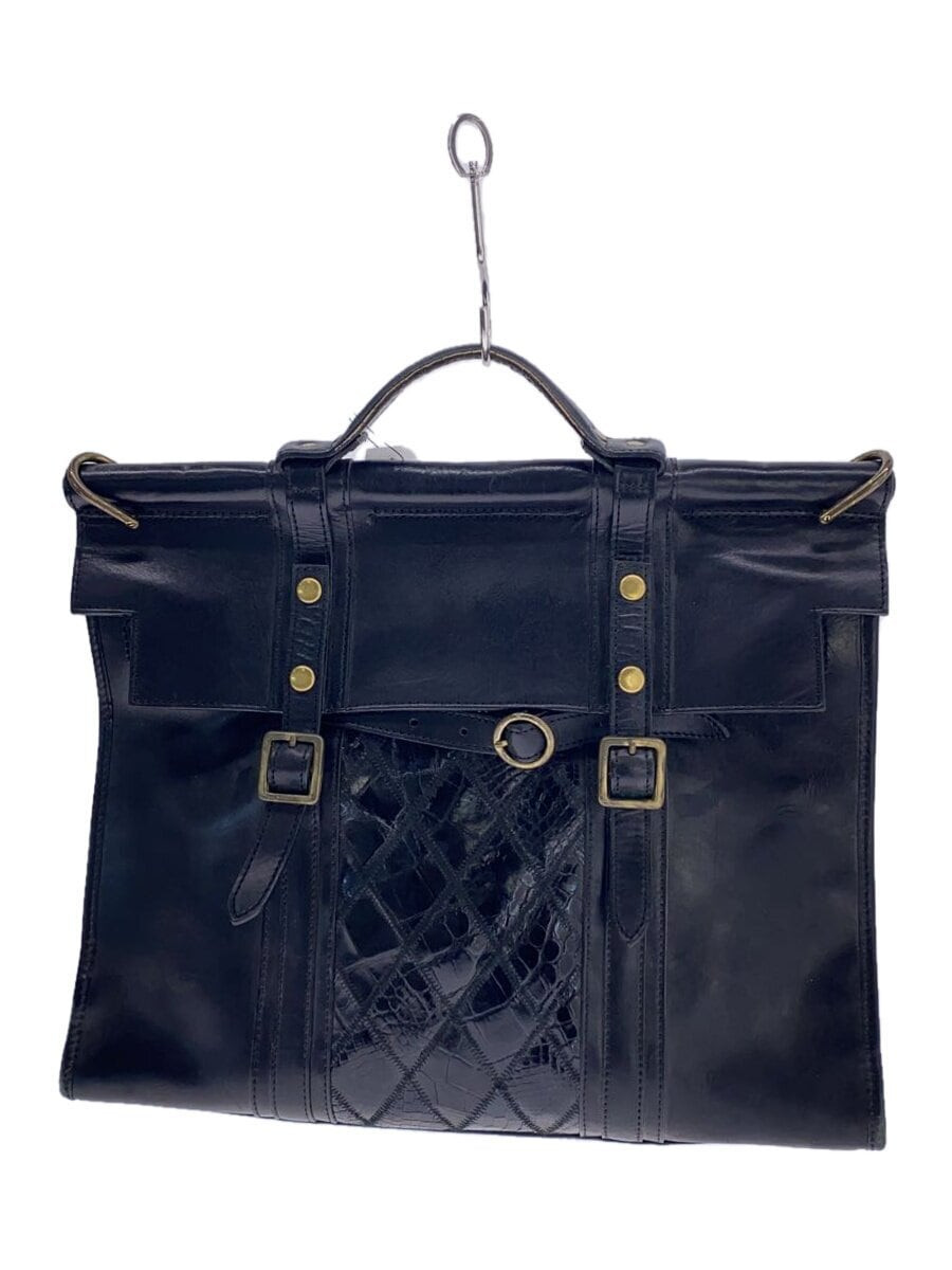 LIN-KU Bag Leather BLK Plain - Gem