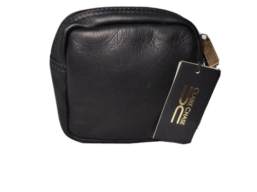 Claire Chase Colombian Leather Pouch Small Accessories Bag TTI Logo ...