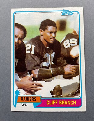 1981 Topps Football Cliff Branch #403 Oakland Raiders | eBay