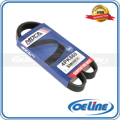 Fits 1990-2006 BMW Mazda Toyota Nissan DOHC 4PK860 New Serpentine Belt ...