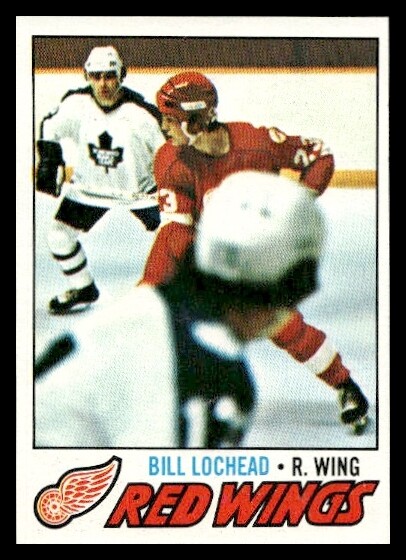 1977 Topps #212 Bill Lochead Detroit Red Wings Hockey card NM+ | eBay