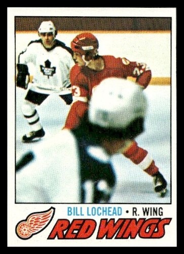 1977 Topps #212 Bill Lochead Detroit Red Wings Hockey card NM+ | eBay