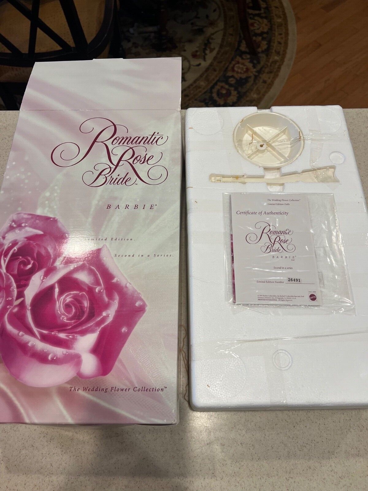 *NIOB* Romantic Rose Bride Barbie Doll Limited Edition 1995 Mattel ...