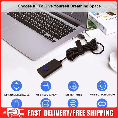 2 in 1 USB Type-C Mouse Jiggler Automatic Mouse Shaker Keeps Computer ...