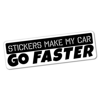 STICKERS MAKE MY CAR GO FASTER Sticker | eBay