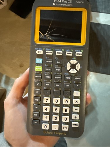 Texas Instruments TI-84 Plus CE Graphing Calculator Color Yellow School ...