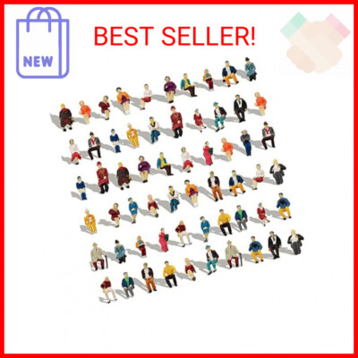 P8711 60pcs HO Scale 1:87 All Seated People Sitting Figures Passengers ...