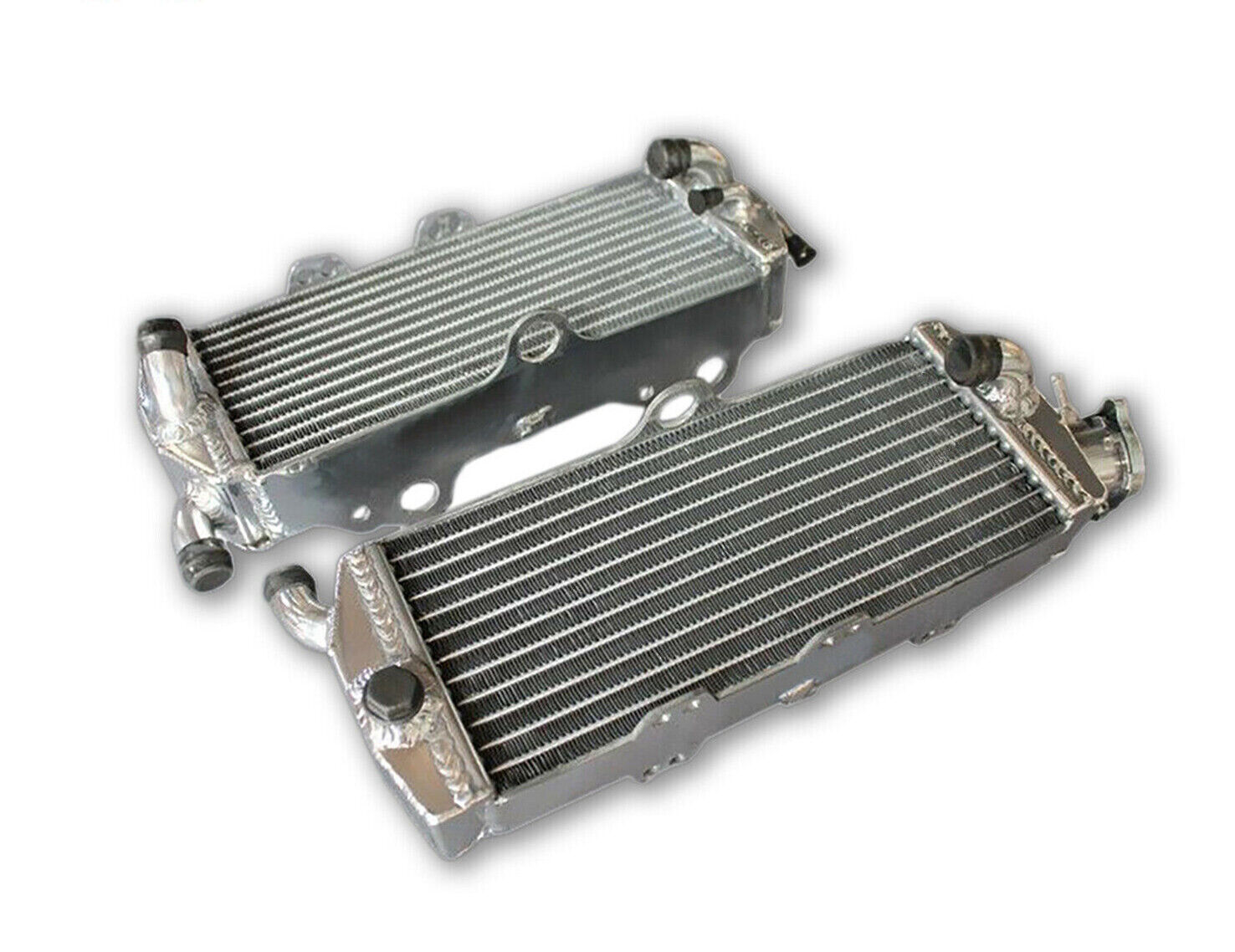 Aluminum Radiator+ORANGE HOSE Fit 1998-2007 KTM 640 LC4 1999 2000 2001 ...