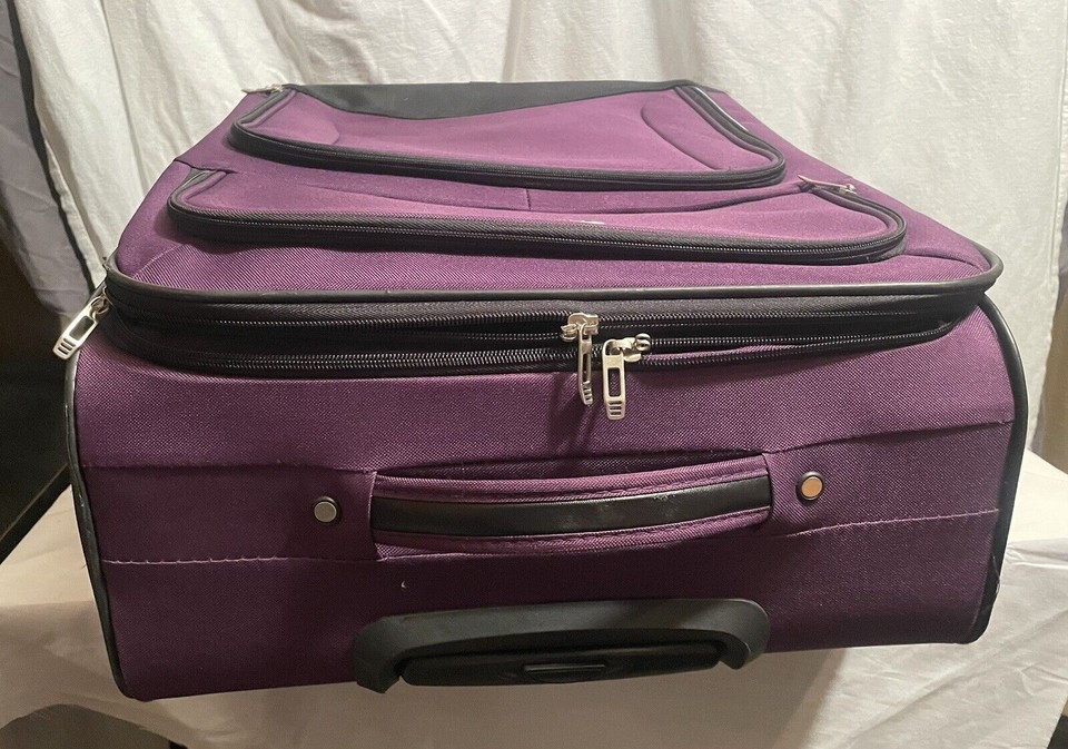 Purple Prodigy Large 28” Suitcase 4 Wheels Great Condition! | eBay