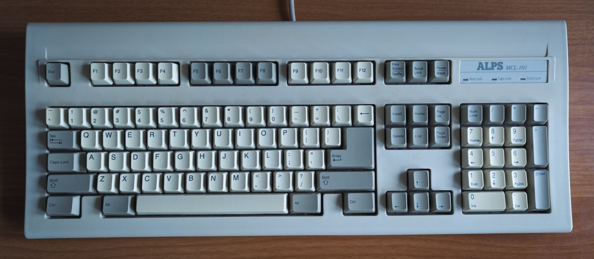 RARE ALPS MCL-101 MECHANICAL KEYBOARD - BLACK ALPS SKCL - TESTED AND ...