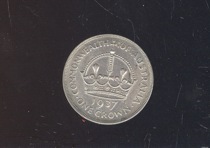 1937 COMMONWEALTH OF AUSTRALIA SILVER CROWN COIN | eBay