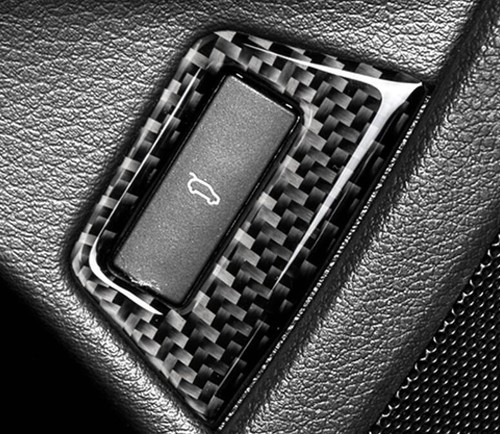 Fit For Audi Q7 2006-2015 Real Carbon Fiber Tailgate Rear Door Switch ...