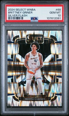 2024 PANINI SELECT WNBA #68 BRITTNEY GRINER SILVER FLASH PSA 10 GEM ...