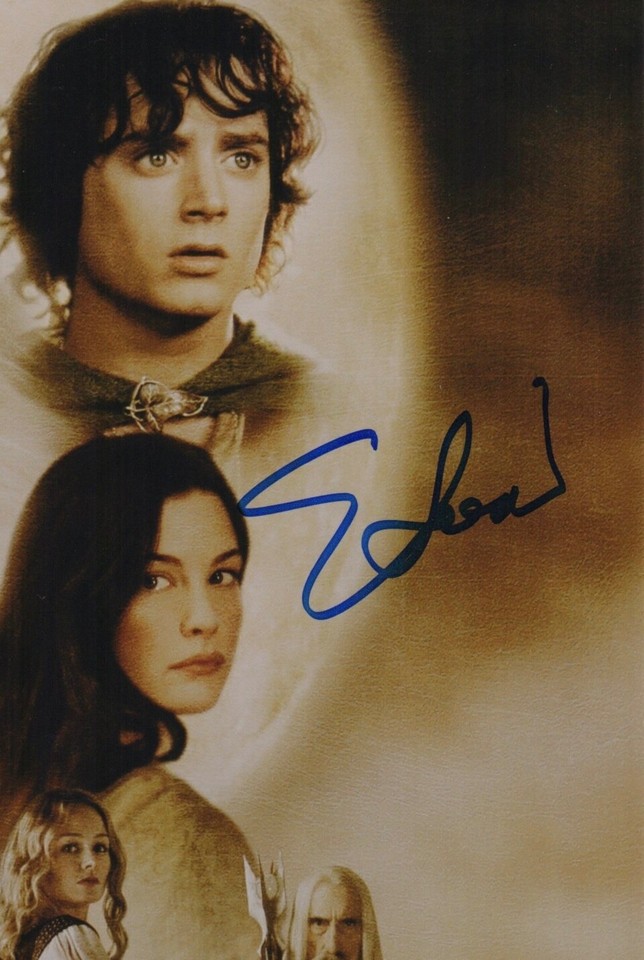 Elijah Wood Signed Lord Of The Rings Two Towers 11x17 Movie Poster ...
