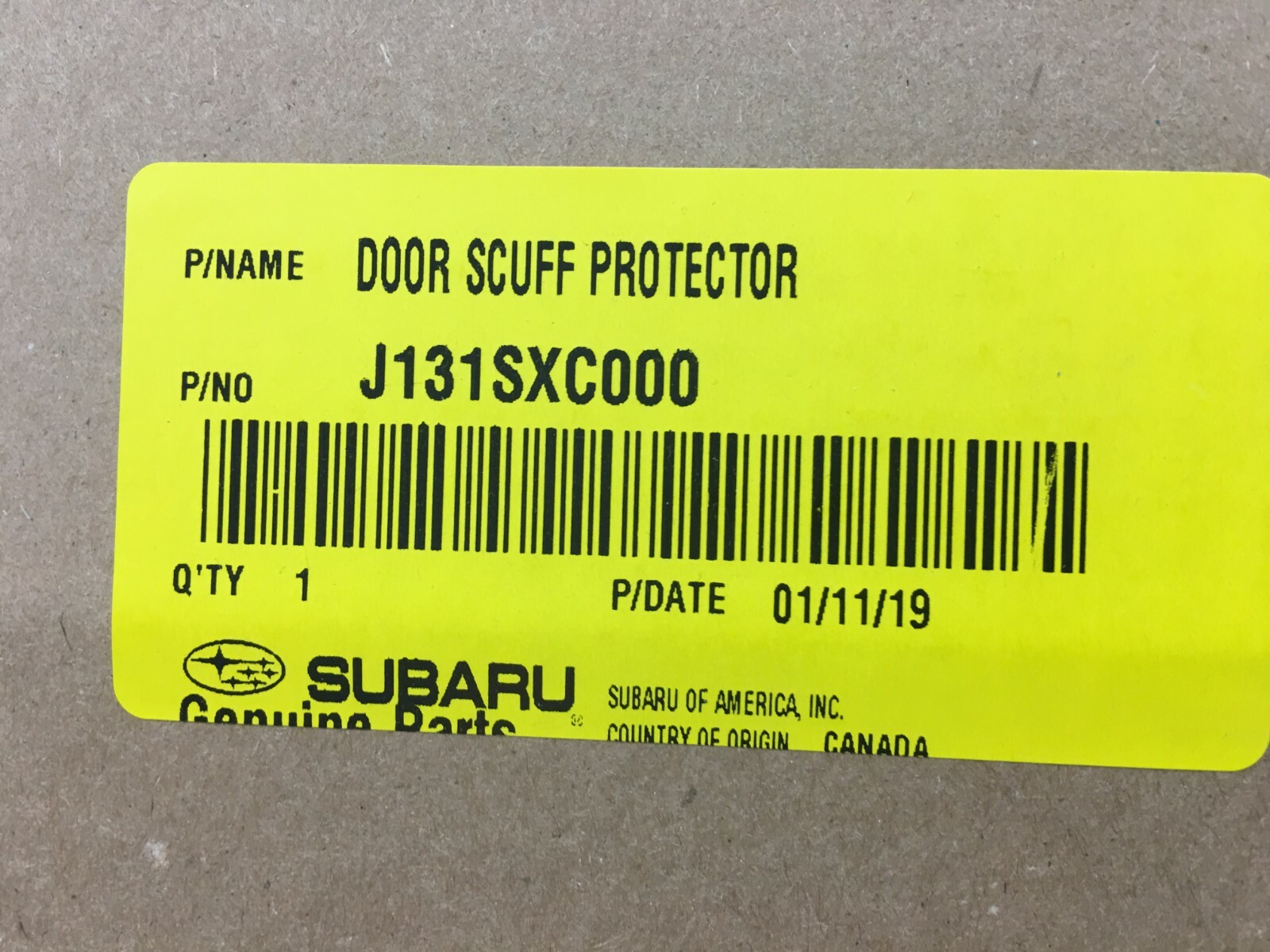 Genuine 2019-2025 Subaru Ascent Door Scuff Protector set of 4 ...