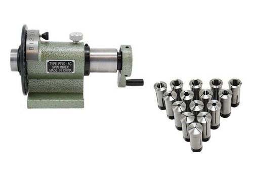 SHARS 15 PC 1/8~1” x 16THS 5C COLLET SET CERTIFICATE +SPIN INDEX ...