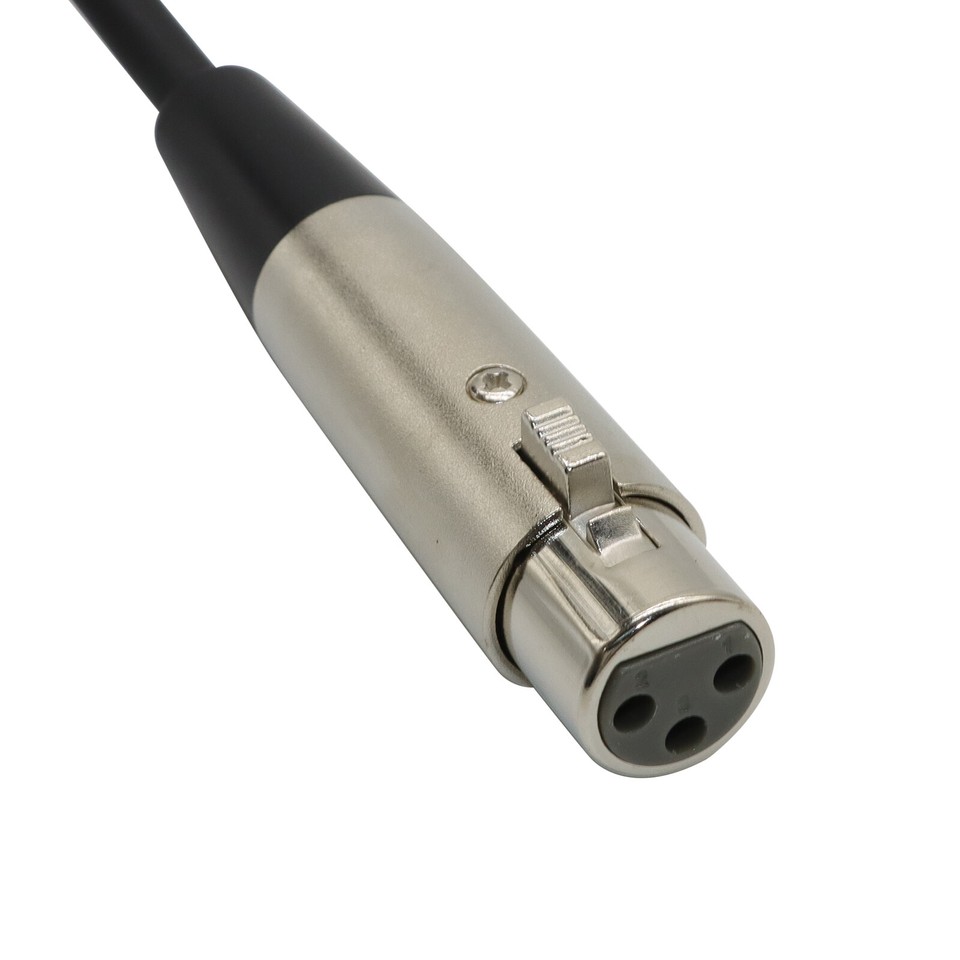 XLR Microphone MIC 3-Pin Male To Female Cable Cord Connector Extension ...