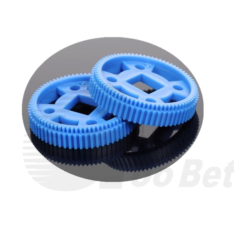Blue MXL Gears 64 Tooth Plastic Cog Wheels Square Hole RC Track Robot ...