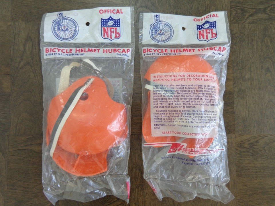 Vintage NFL Cleveland Browns Bicycle Hub Cap Helmets Logos RARE NEW OLD ...