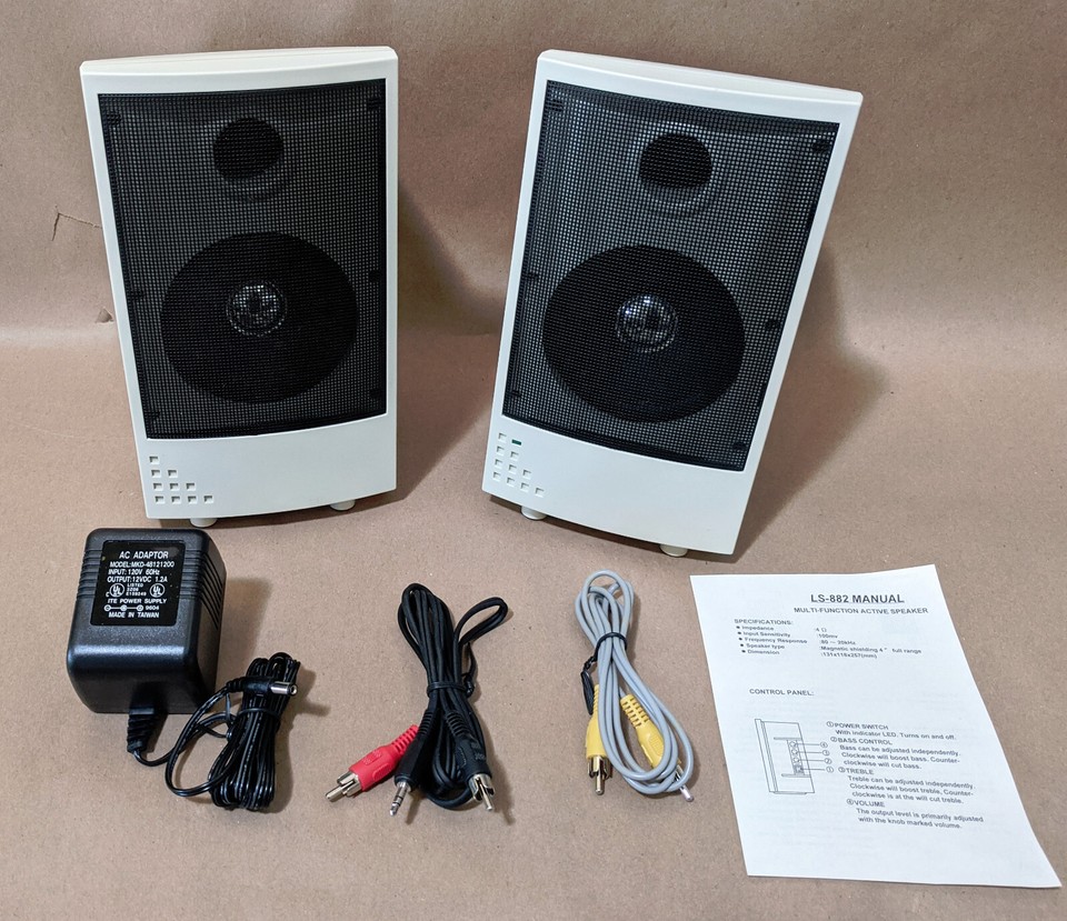 High Quality STEREO Amp Dual-Input PC Speaker w/ Dual 2nd Input ...