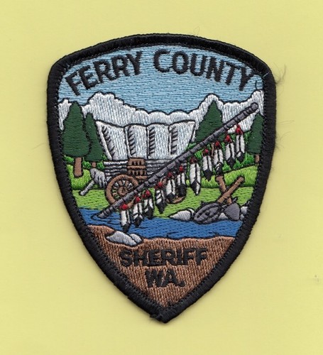 P16 FERRY COUNTY WA SHERIFF STATE TROOPER HIGHWAY SWAT FED POLICE PATCH ...