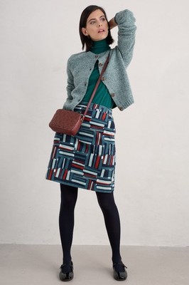 Seasalt Women's Skirt - blue Ferry Crossing Needlecord Skirt - Regular ...