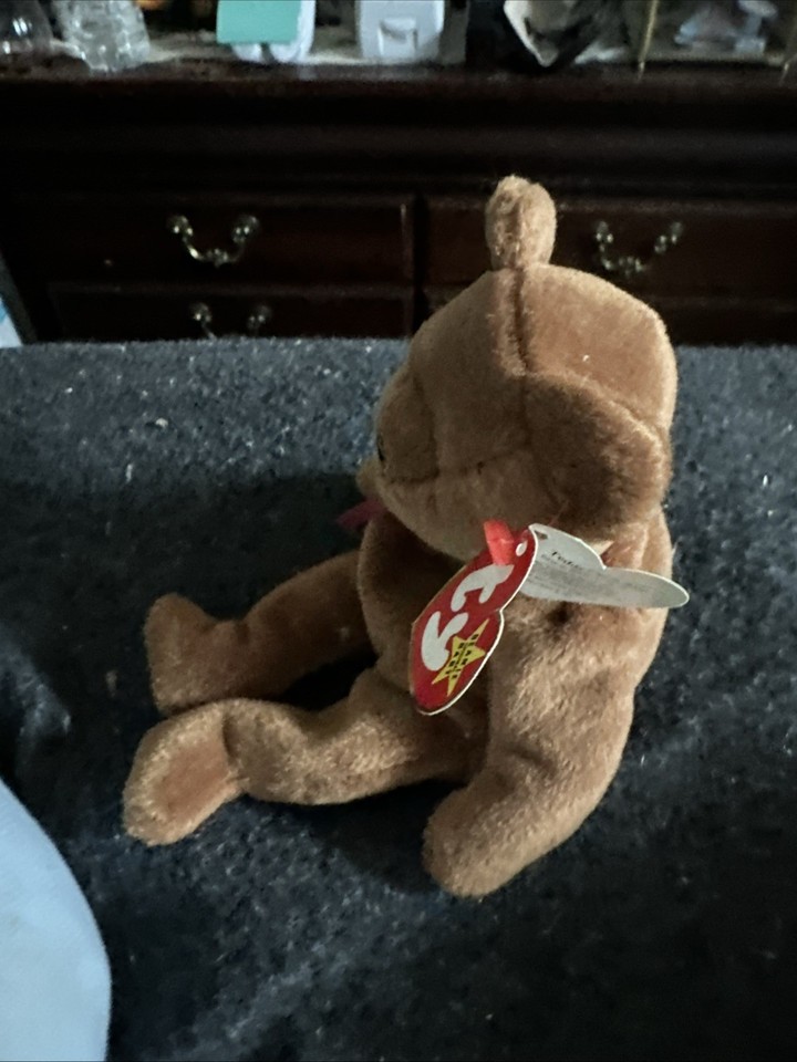 TY Beanie Babies Teddy Style 4050 DOB 11-28-95 | eBay