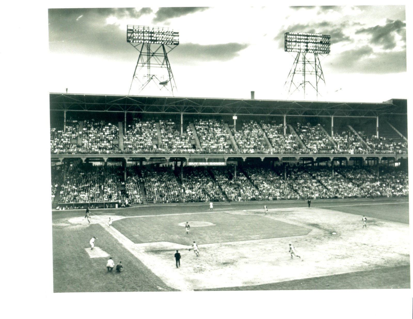 BROOKLYN DODGERS EBBETS FIELD 8X10 PHOTO FLATBUSH HOF BASEBALL FOOTBALL ...
