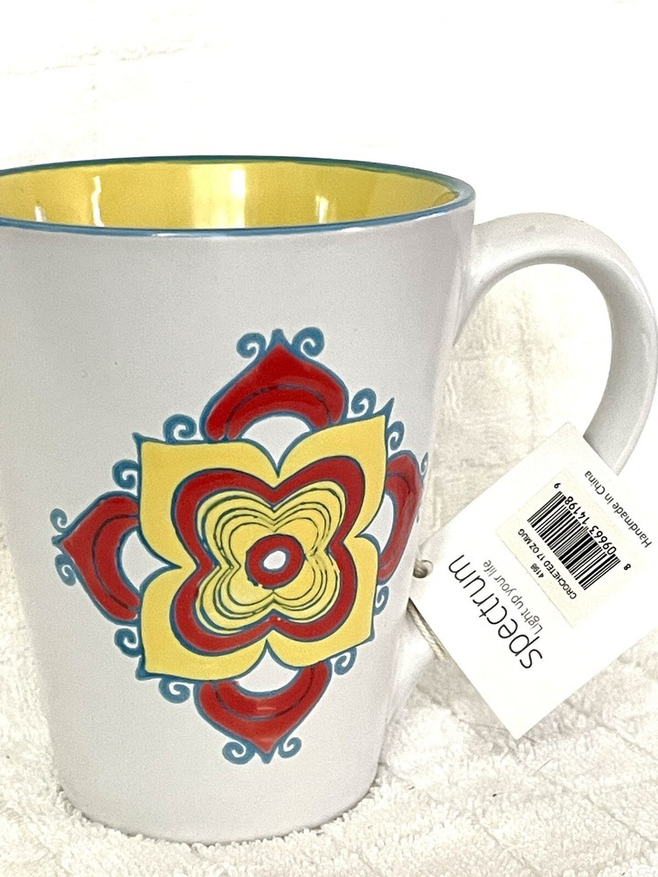 Crocheted Ceramic Stoneware Mug By Spectrum Designz 17oz Coffee /tea | eBay