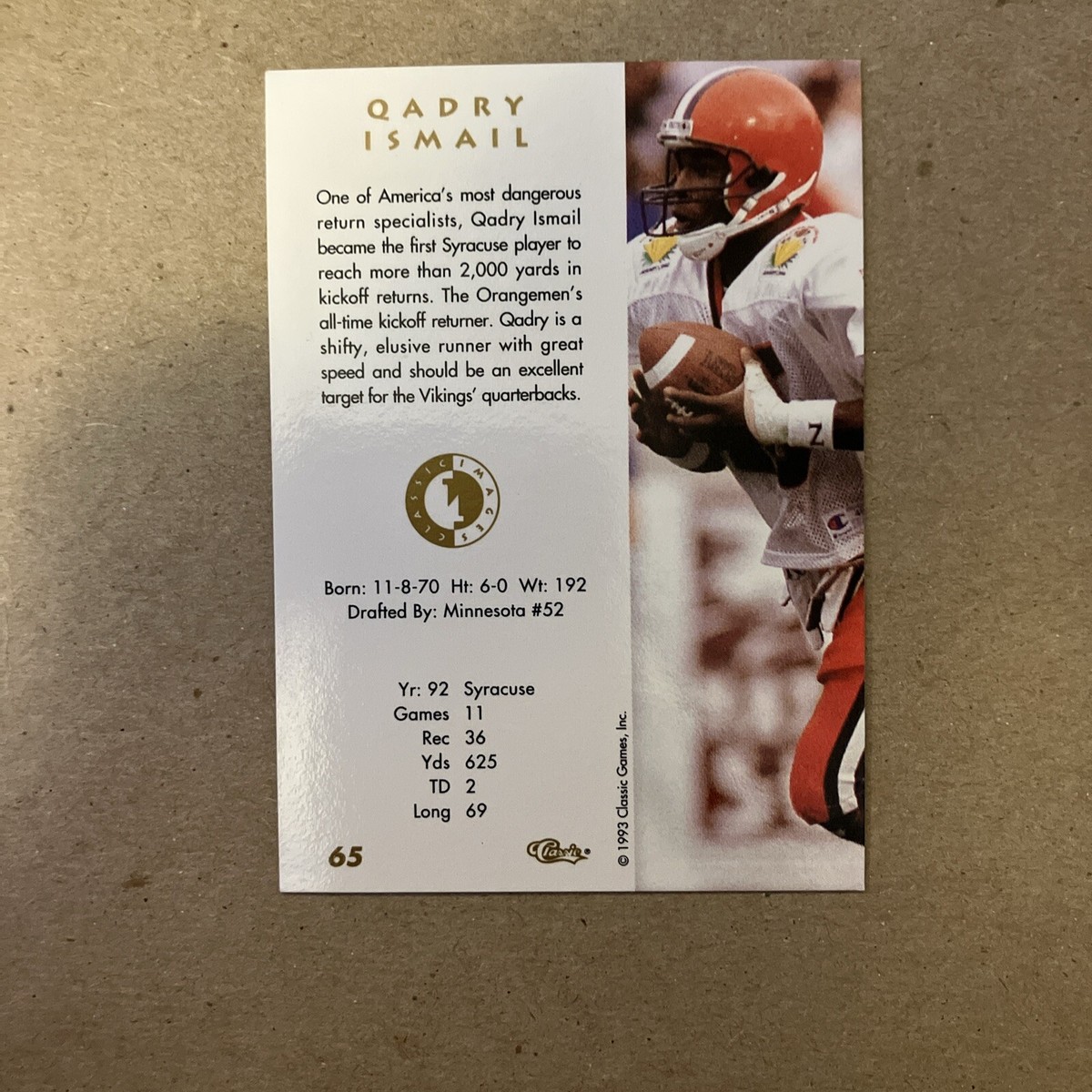 Qadry Ismail Syracuse Track Former Ravens WR Qadry Ismail