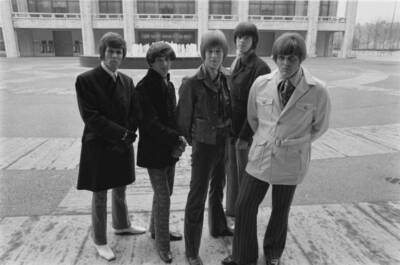 American band the Classics IV including singer Dennis Yost outside- Old ...