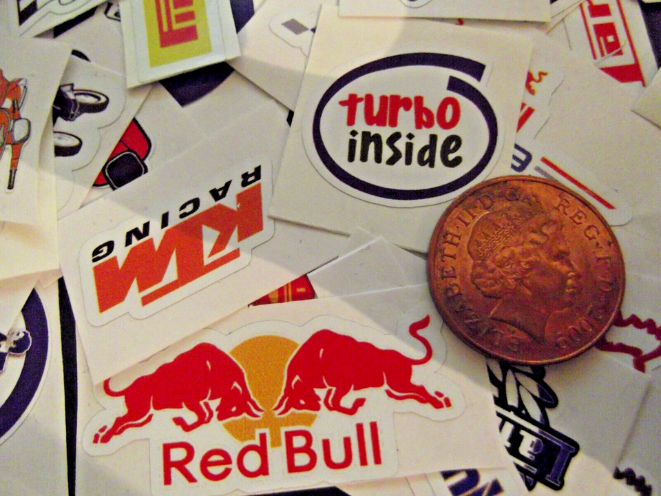 160 STICKERS - Car Bike Scooter sponsor racing logos. rc cars, models ...