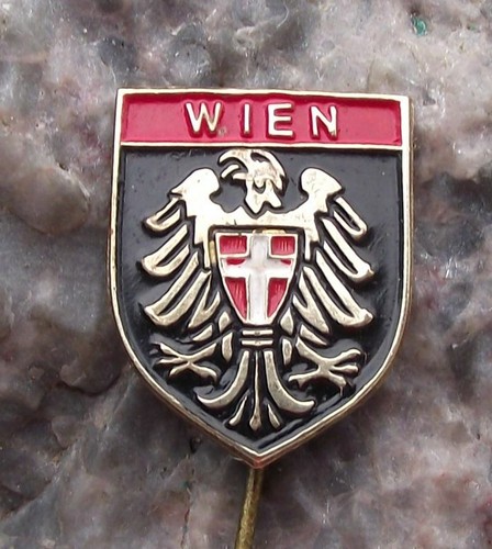 Vintage Wien Vienna Austria Black Eagle Heraldic National Symbol Pin ...