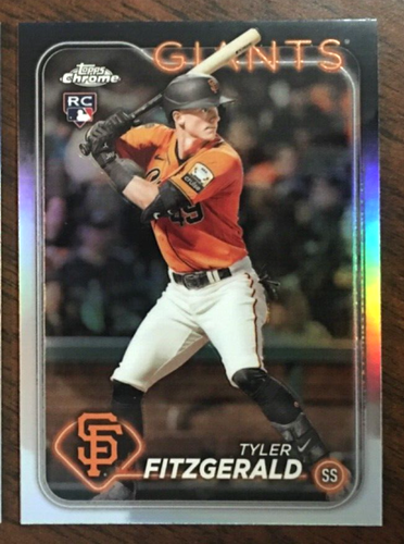 TYLER FITZGERALD RC SP REFRACTOR ROOKIE CARD 2024 TOPPS CHROME NO. 131 ...