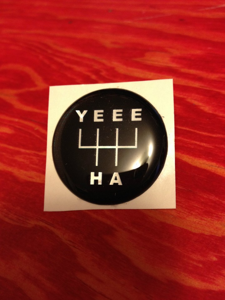 YEEE HA 5 Speed BMW Shift Knob Emblem E30 E32 E34 E36 | eBay