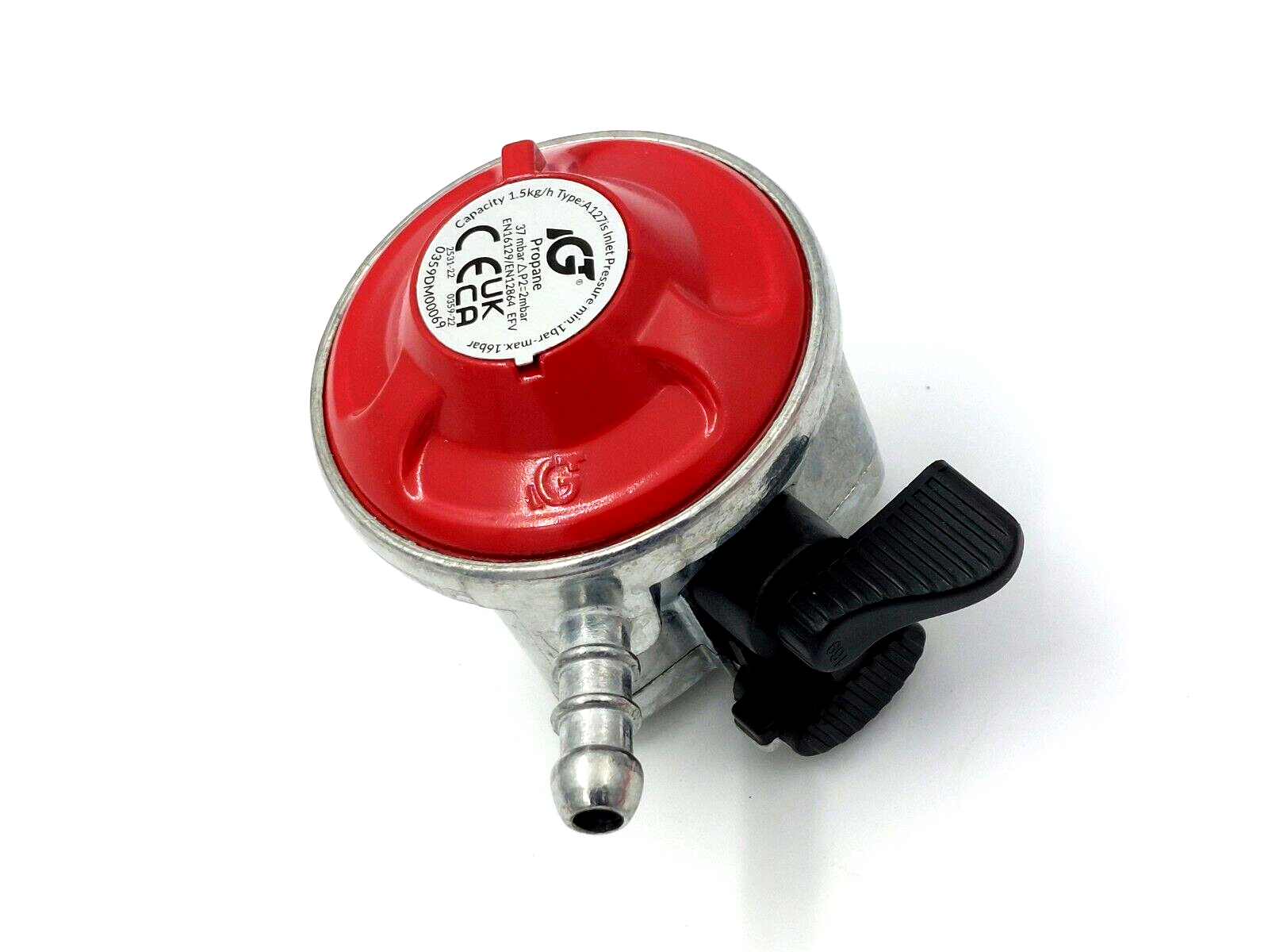 IGT - LPG 27 mm Propane Gas 37 mbar Clip On Red Calor Regulator ...