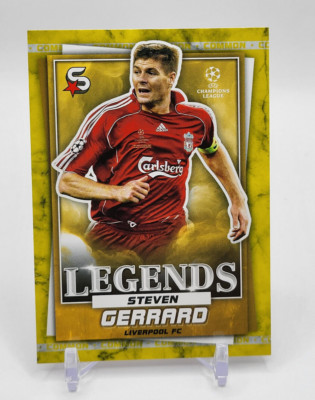 Topps Ucl Super-Stars 22/23 No. 191 Steven Gerrard Yellow Legend USA ...