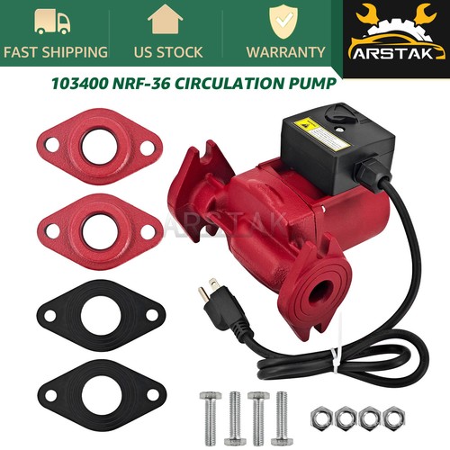 103400 NRF-36 CIRCULATION PUMP 1/6 HP Motor w/Flange for Bell 3-Speed ...