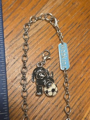 Webkinz Soccer Dog 15 inch Necklace With Enamed Black Dog Labrador ...