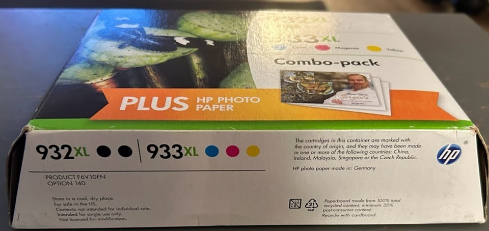 HP 932XL BLACK & 933 XL COLOR INK NIB GENUINE 5-PACK SEALED EXPIRED | eBay