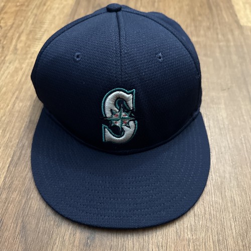 Seattle Mariners Blue Hat Men's Baseball Cap Genuine Merchandise Team ...