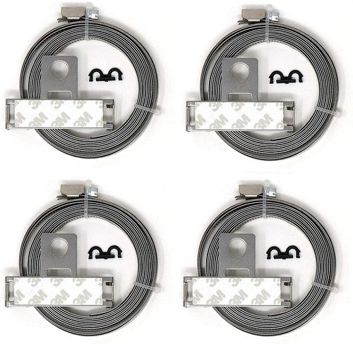 Set of 4 TPMS Strap Sensor Bands with Cradle's fits 17" to 26" Wheels ...